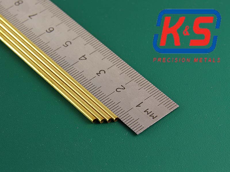 Тонкостенная латунная трубка 1 мм, 4 шт KS9830 KS Metals (США) - "Верфь ...