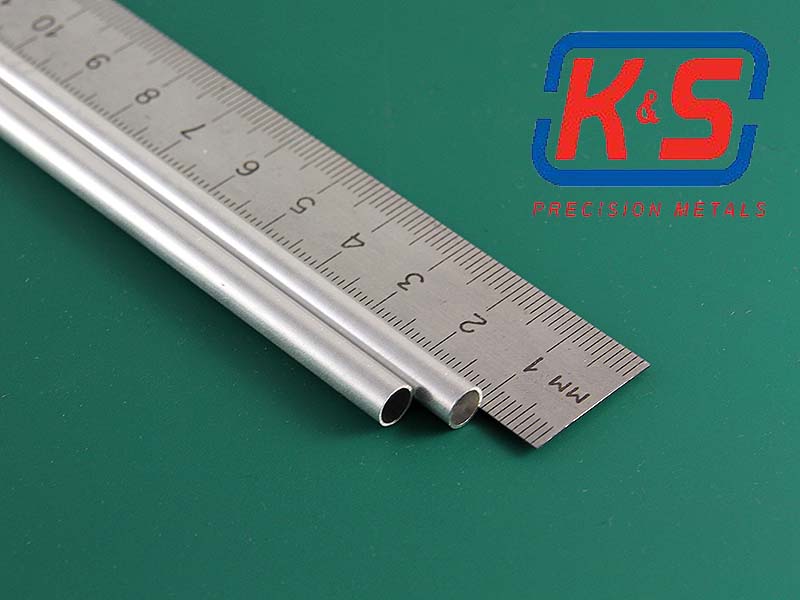 Тонкостенная алюминиевая трубка 5,6x0,35 мм, 1 шт KS8105 KS Metals (США ...
